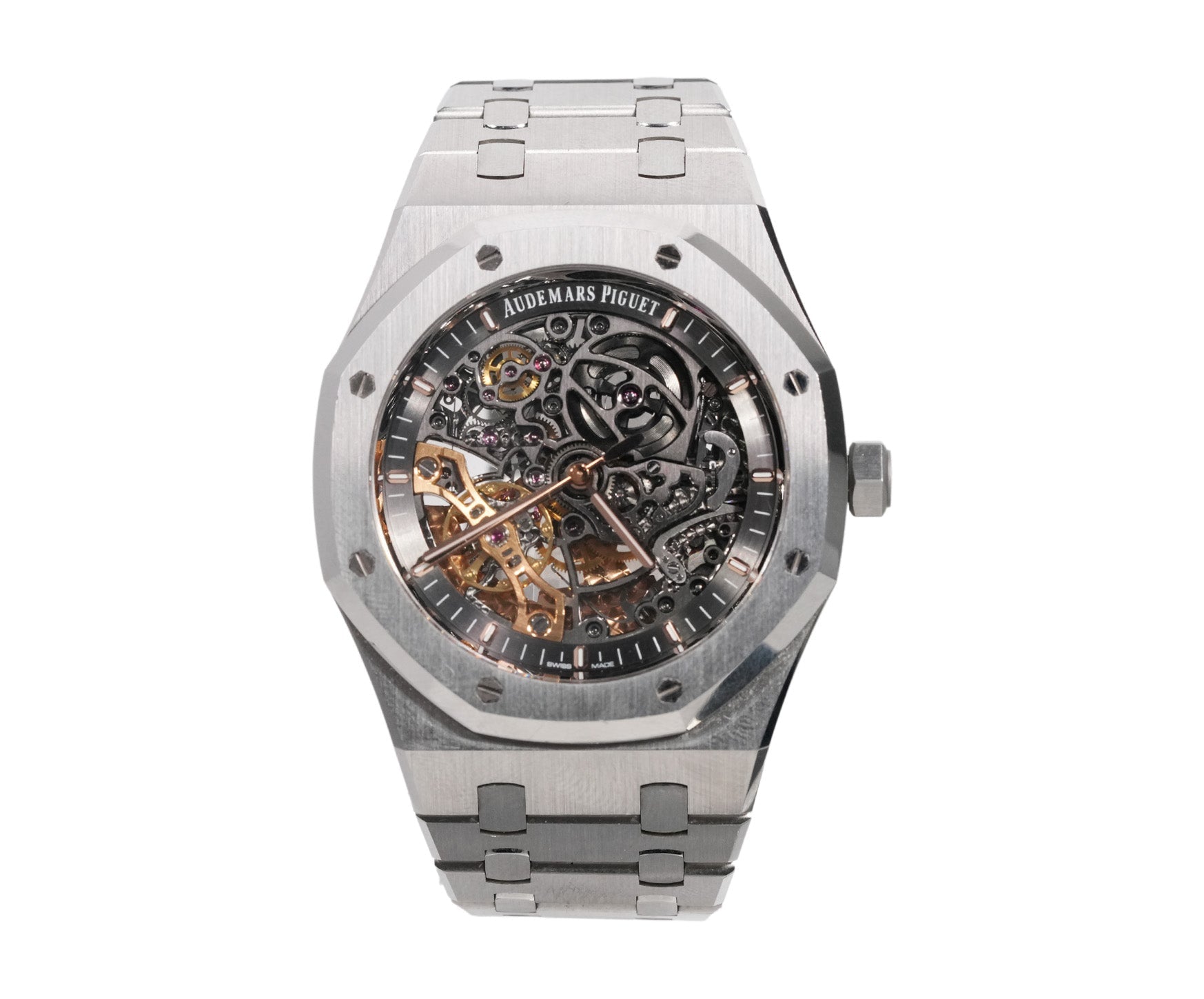 Audemars Piguet Royal Oak 41mm Skeleton Stainless Steel Ref:15407ST ...