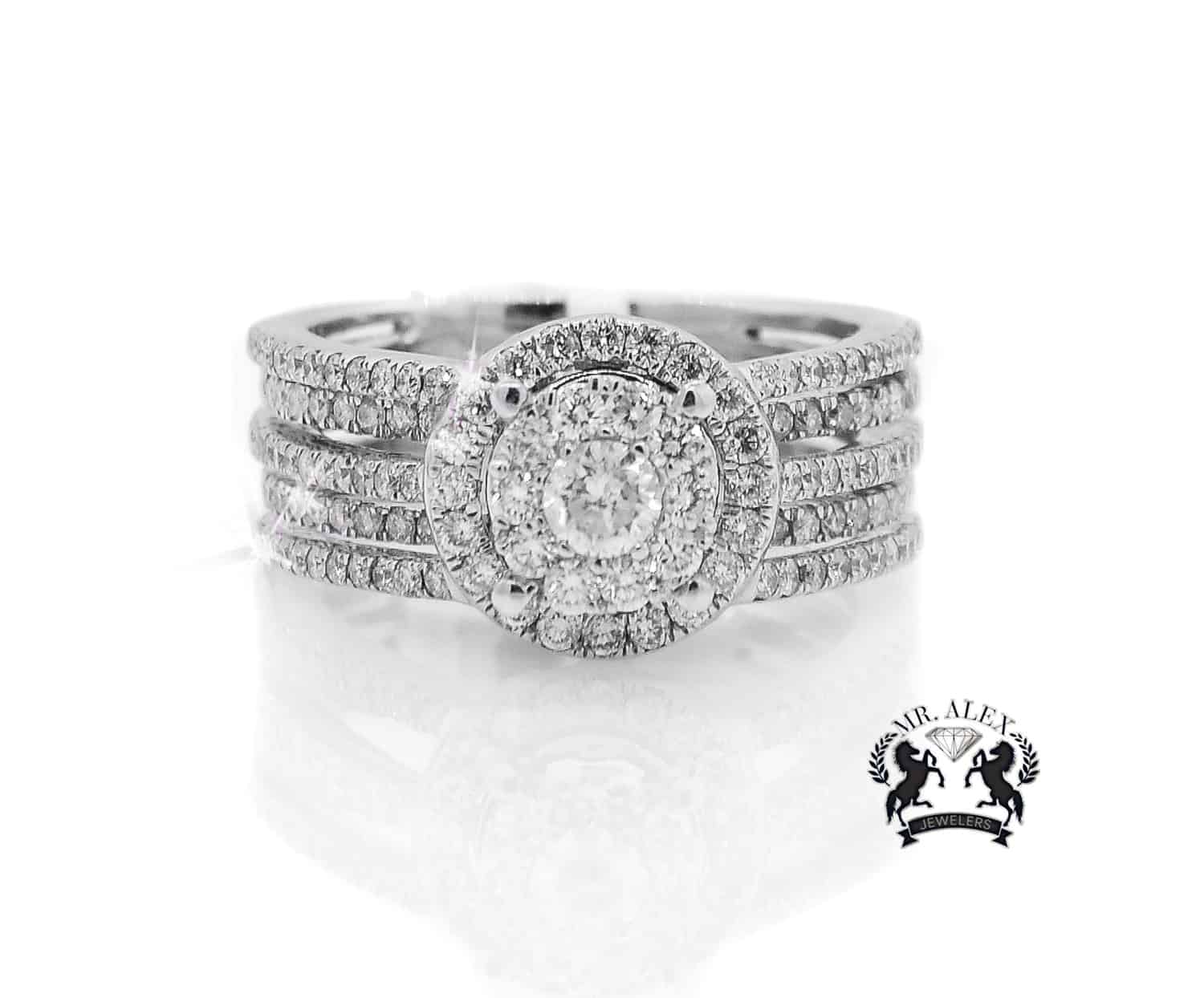 14K Engagement Diamond Ring 1.46ct - Rings | Mr. Alex Jewelry
