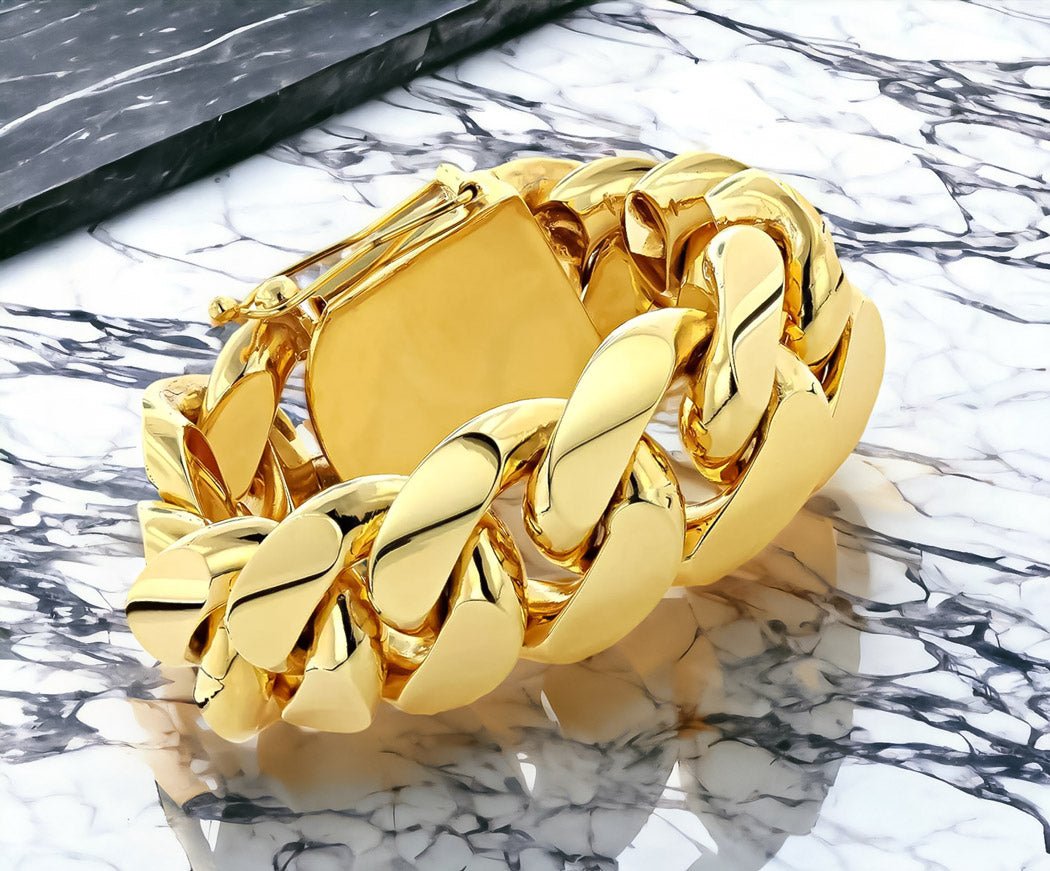 Miami Cuban Link Solid Gold Bracelets - Bracelets | Mr. Alex Jewelry